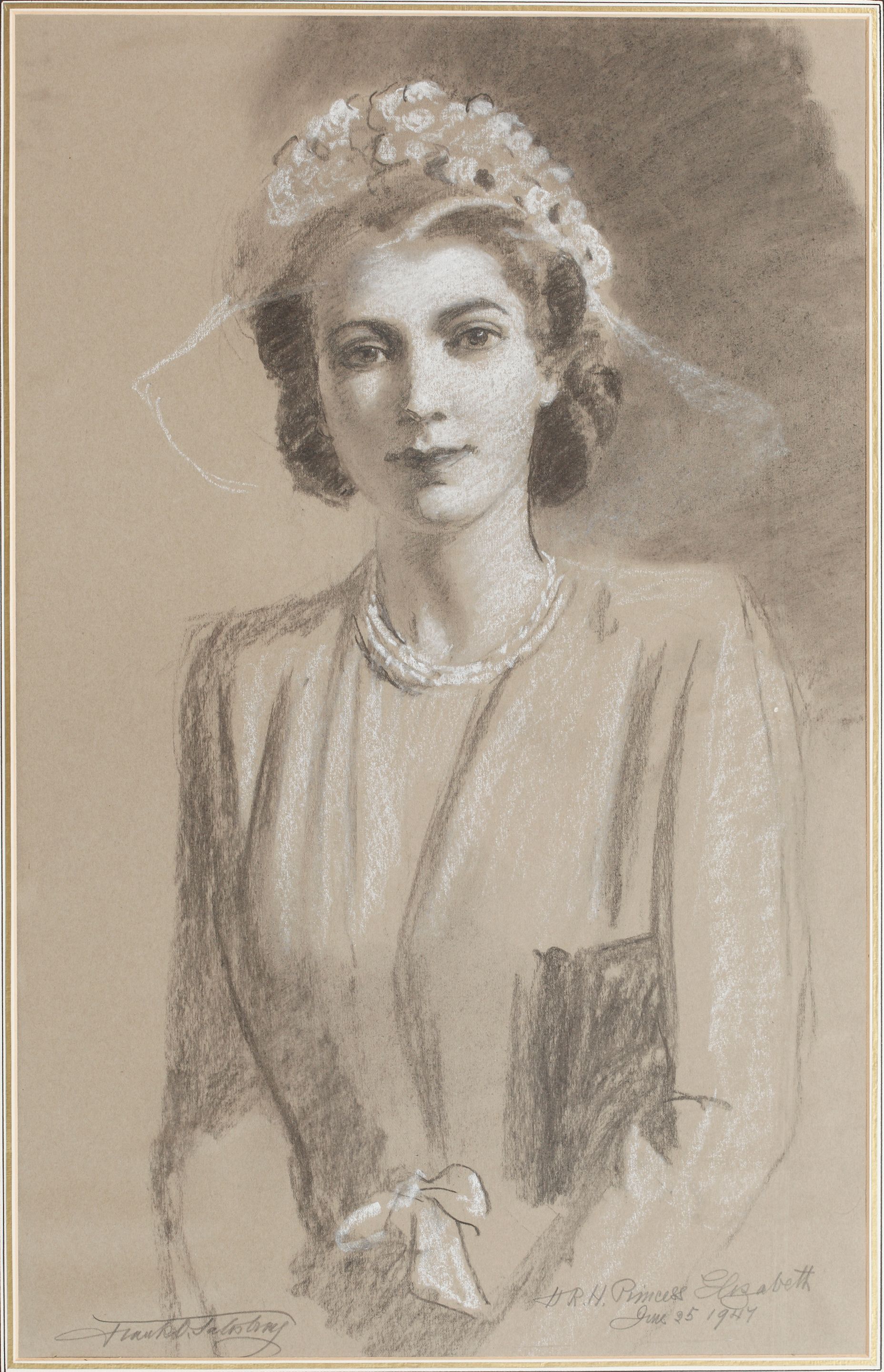 Bonhams : Frank O. Salisbury (British, 1874-1962) H.R.H. Princess Elizabeth