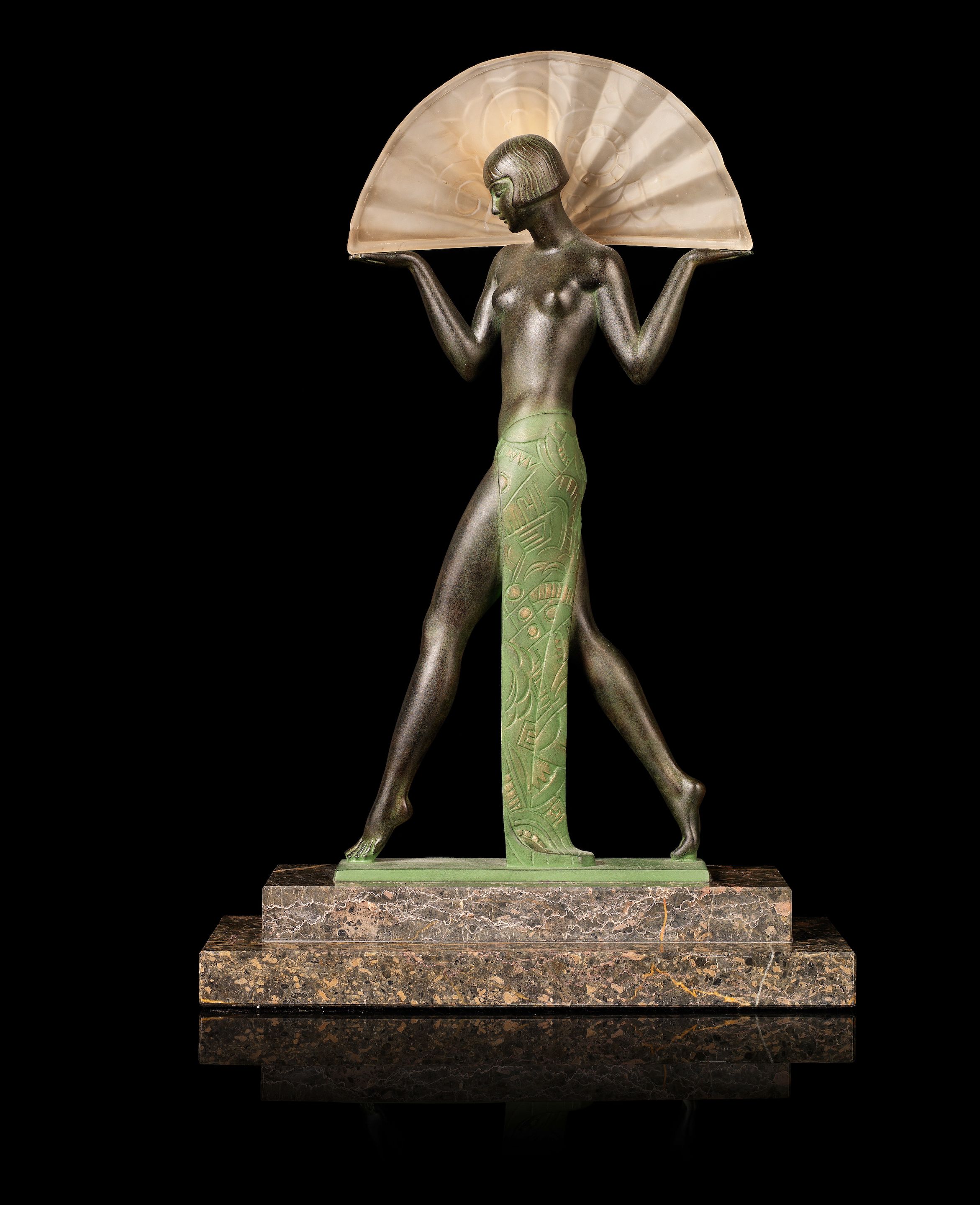Bonhams : Raymonde Guerbe 'Espana' a Stylish Art Deco Le Verrier Art ...