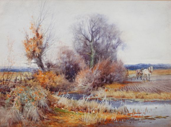 Bonhams : Henry (Harry) Stannard (British, 1844-1920) Ploughing the ...