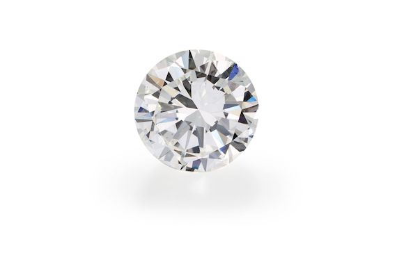 Bonhams : A diamond single-stone ring (photographed unmounted)