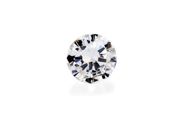 Bonhams : A diamond single-stone ring (photographed unmounted)