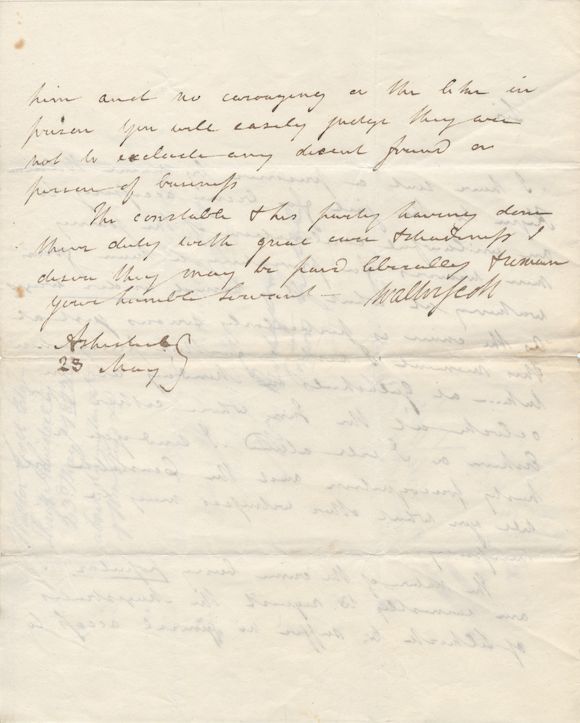 Bonhams : SCOTT (WALTER) Autograph letter signed to the Procurator ...