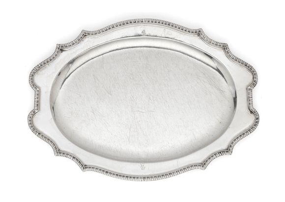 Bonhams : A George III Irish silver meat platter by Robert Breading ...