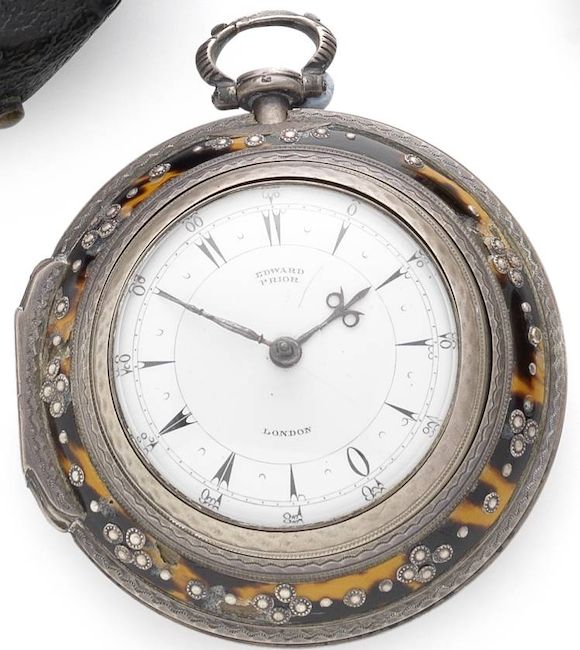 Bonhams : George Prior. A mid 18th century silver, tortoiseshell and ...