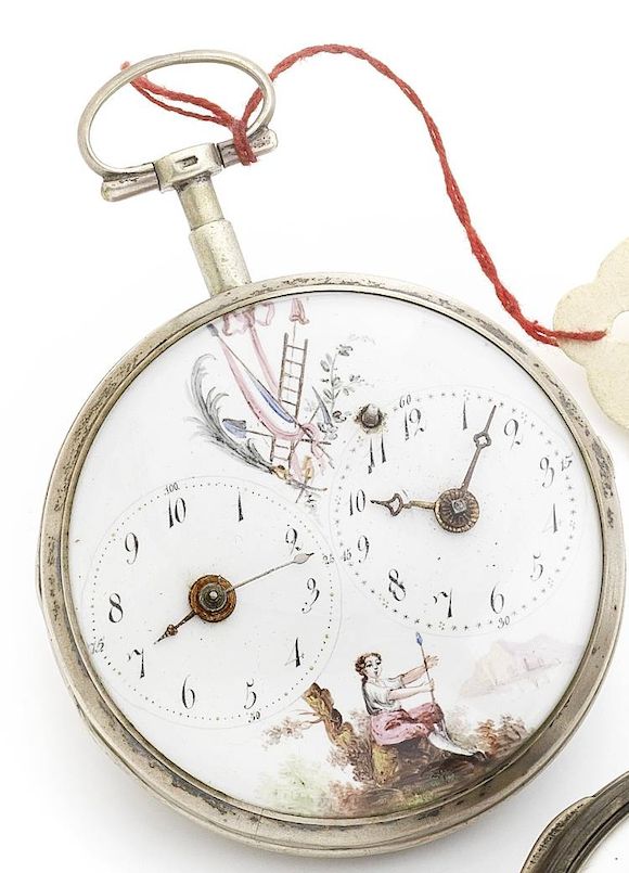 Bonhams : Swiss. A late 18th century open face pocket watch with ...