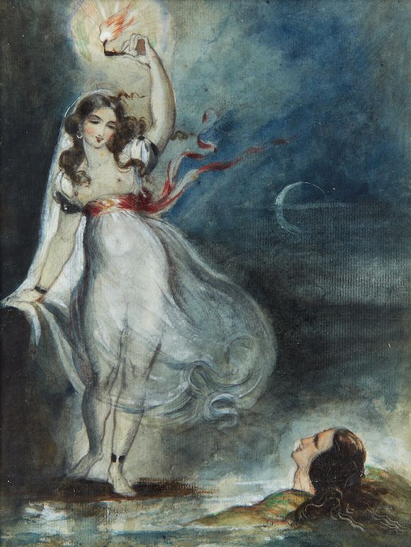 Bonhams : Theodore Mattias von Holst (British, 1810-1844) 'Hero and ...