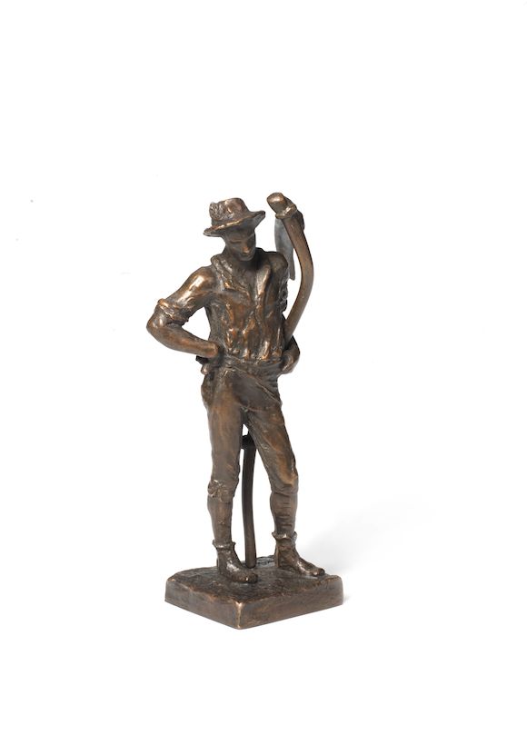 Bonhams : Sir William Hamo Thornycroft (British, 1850-1925) A bronze maquette of The Mower