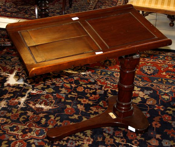 Bonhams : A Carters mahogany "Literary Machine" reading table