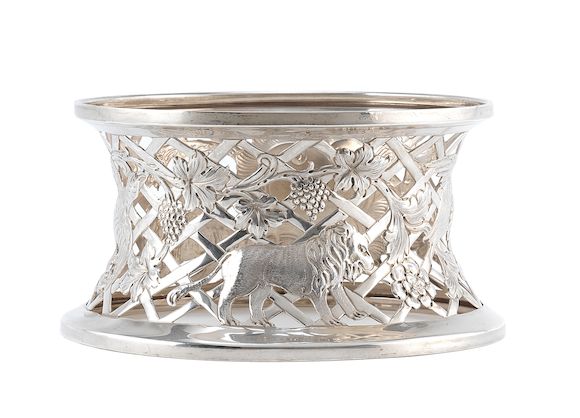 Bonhams : An Irish silver dish ring by Sharman D Neill, Dublin 1919