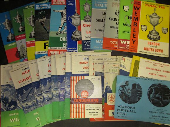Bonhams : A collection of F.A. Amateur Cup final/semi-final programmes