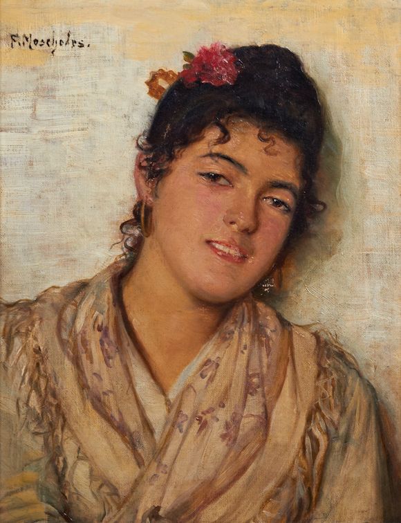 Bonhams : Felix Stone Moscheles (British, 1883-1917) A young beauty