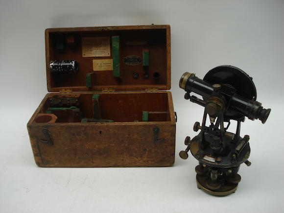 Bonhams Troughton And Simms Brass Transit Theodolite English Circa 1920