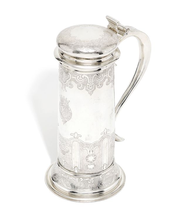 Bonhams : A Charles I silver flagon maker's mark "RS" above a heart ...