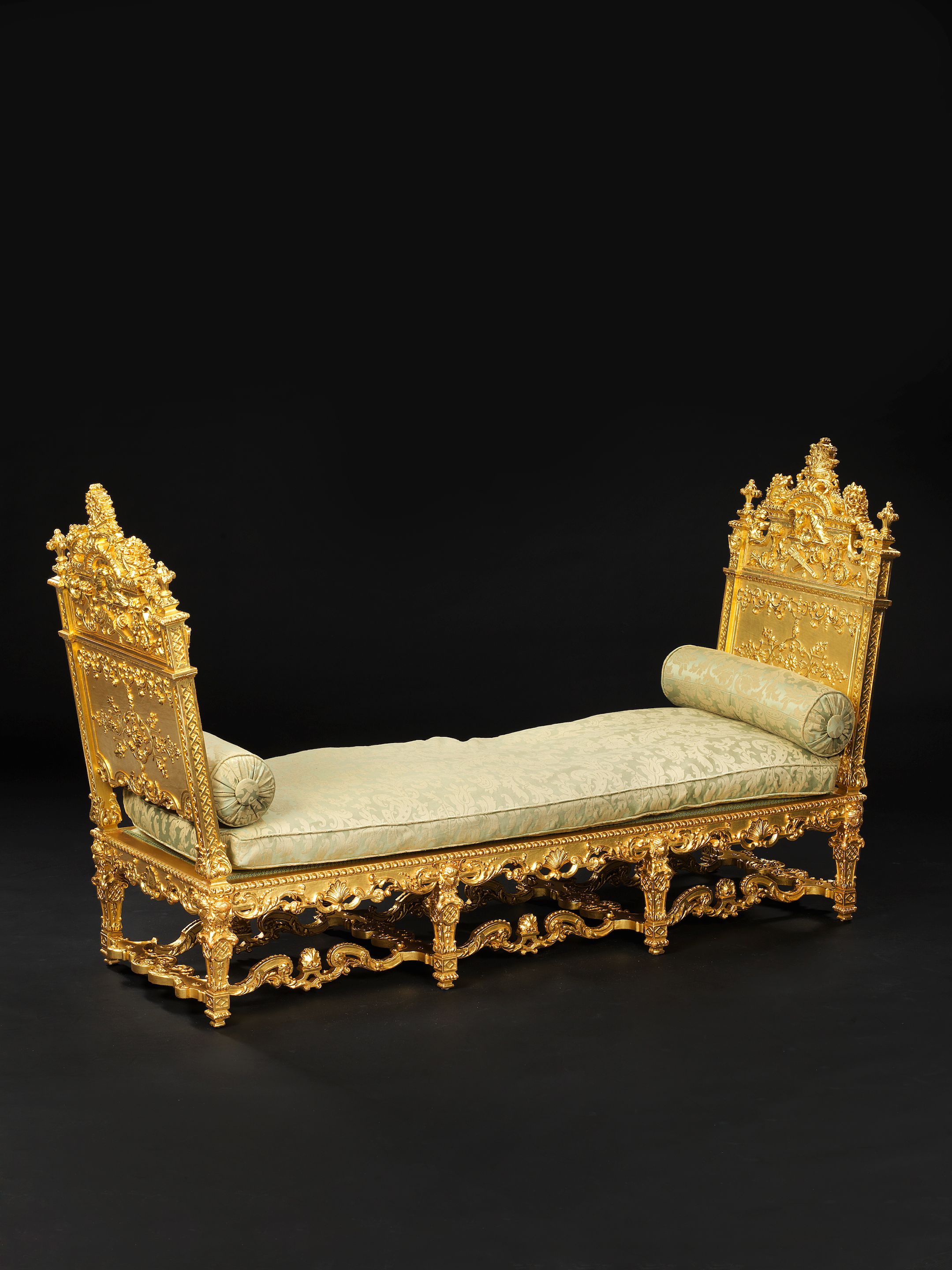 Bonhams : A French 19th century Louis XIV-style giltwood day-bed ...