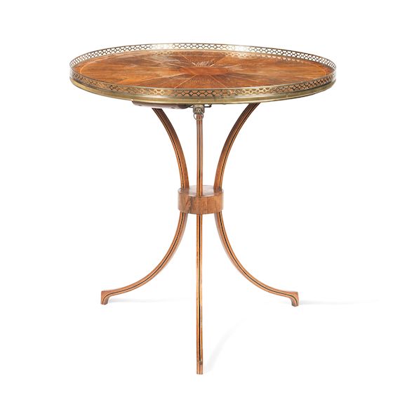 Bonhams : An unusual early 19th century mahogany-veneered and ebony and boxwood-inlaid wrought ...