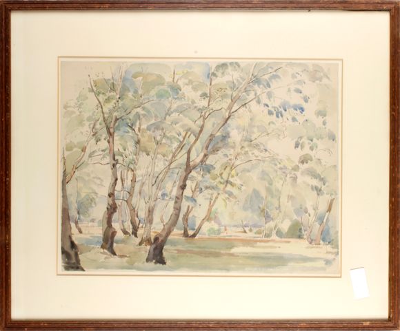 Bonhams : Philip Connard (British, 1875-1958) Trees at Wimbledon