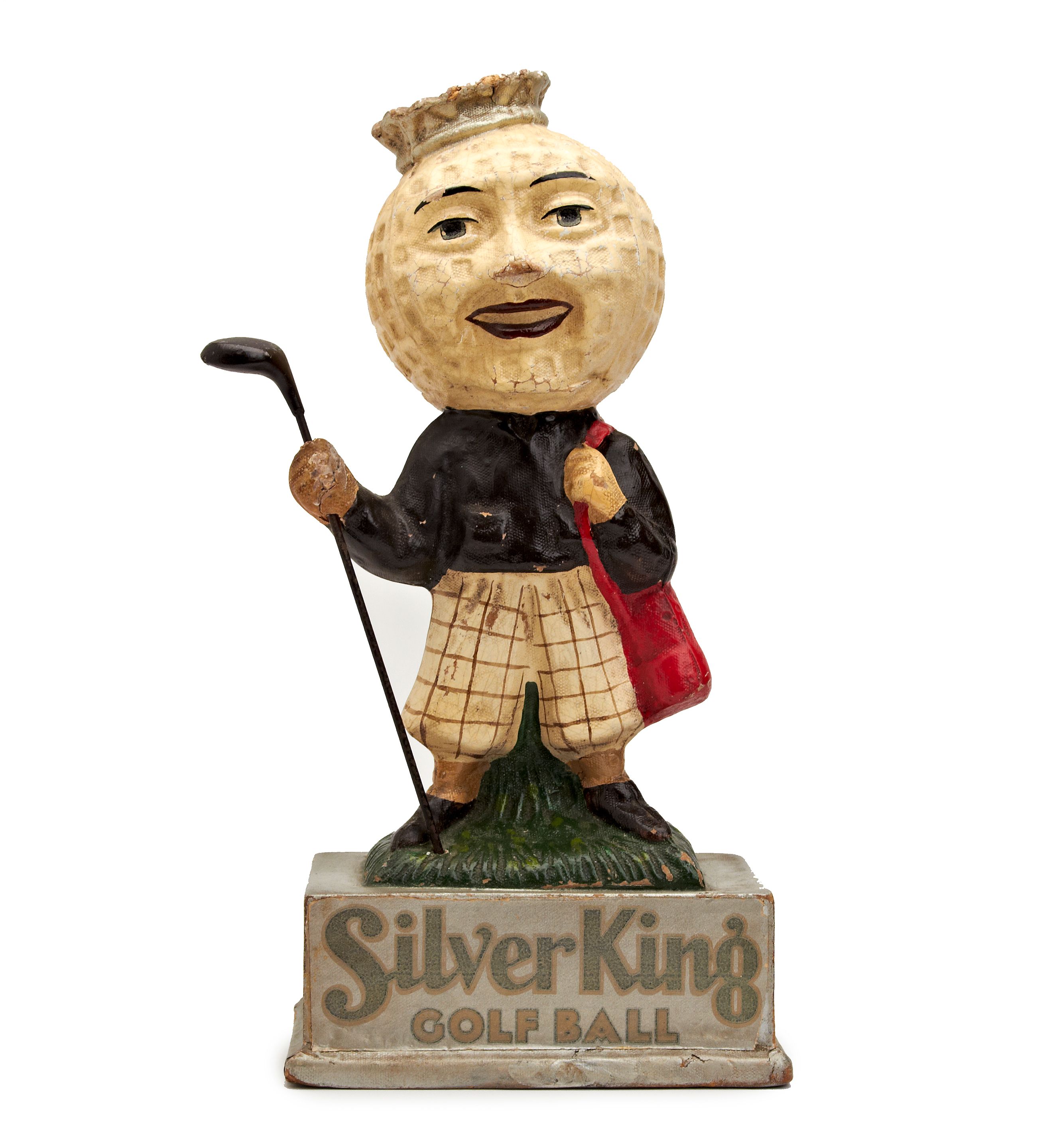 Bonhams : A fine Silver King golf ball point of sale advertising figurine