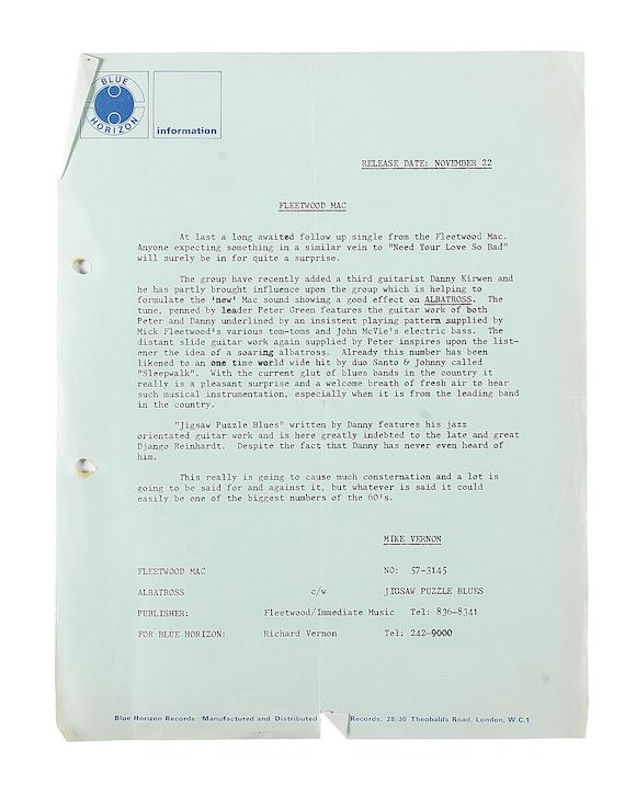 Bonhams : Popular Music: A collection of twenty-three contracts and ...