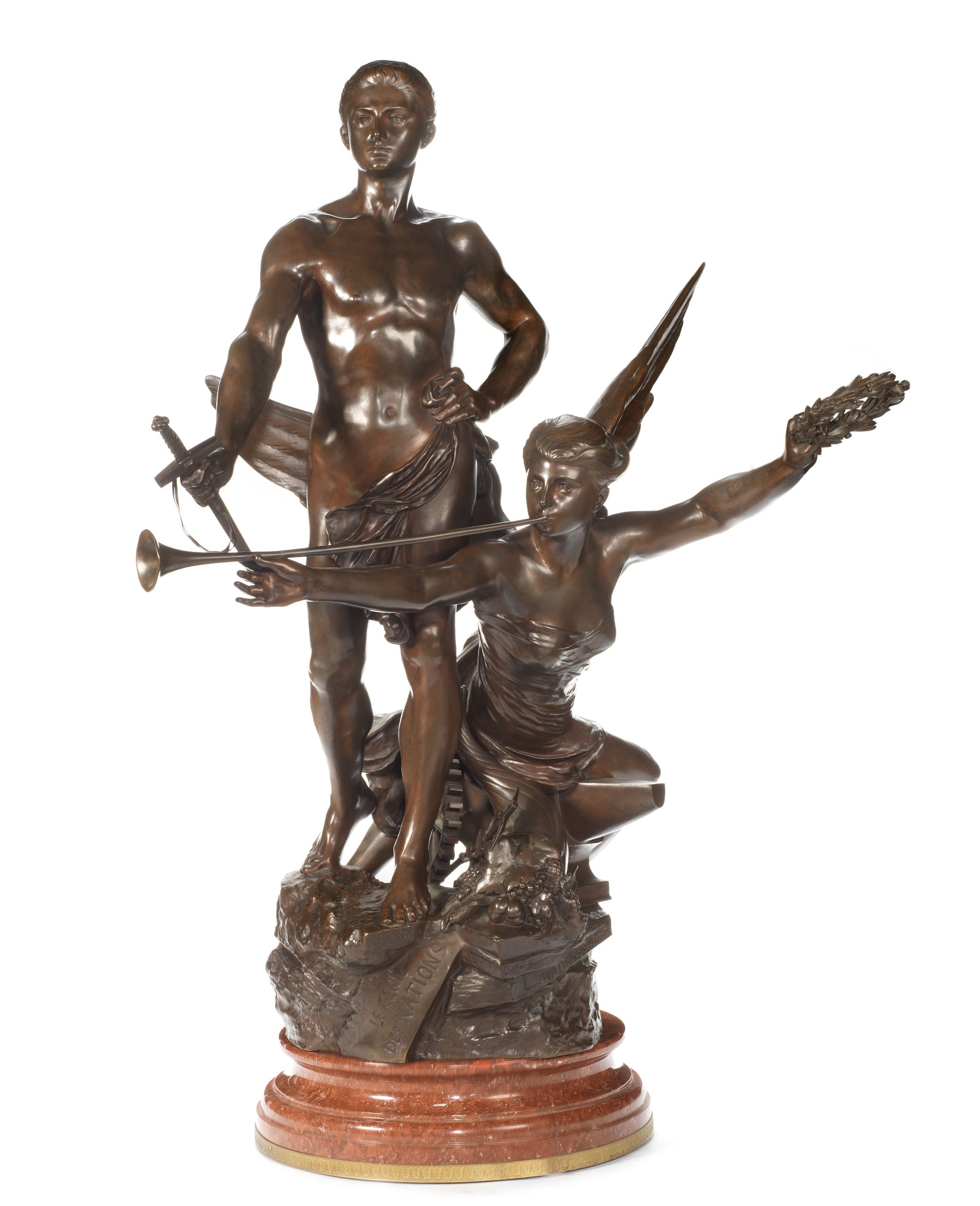 Bonhams : Luca Madrassi, French (1848 - 1919) A large patinated bronze ...