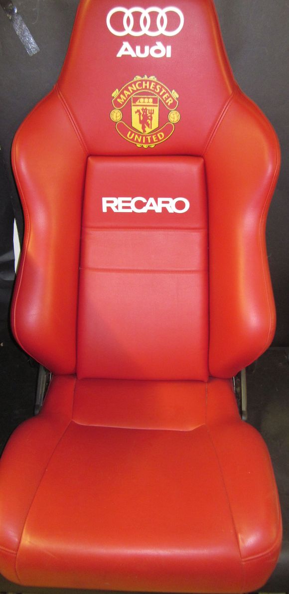 Bonhams : A Manchester United Old Trafford 'dug out' chair