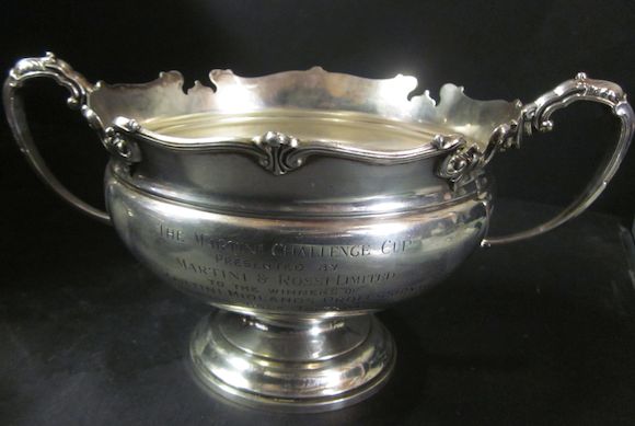 Bonhams : The Martini Challenge Cup: A two handled silver trophy circa ...