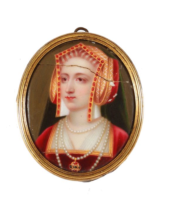 Bonhams : Henry Pierce Bone (British, 1779-1855) Catherine of Aragon ...