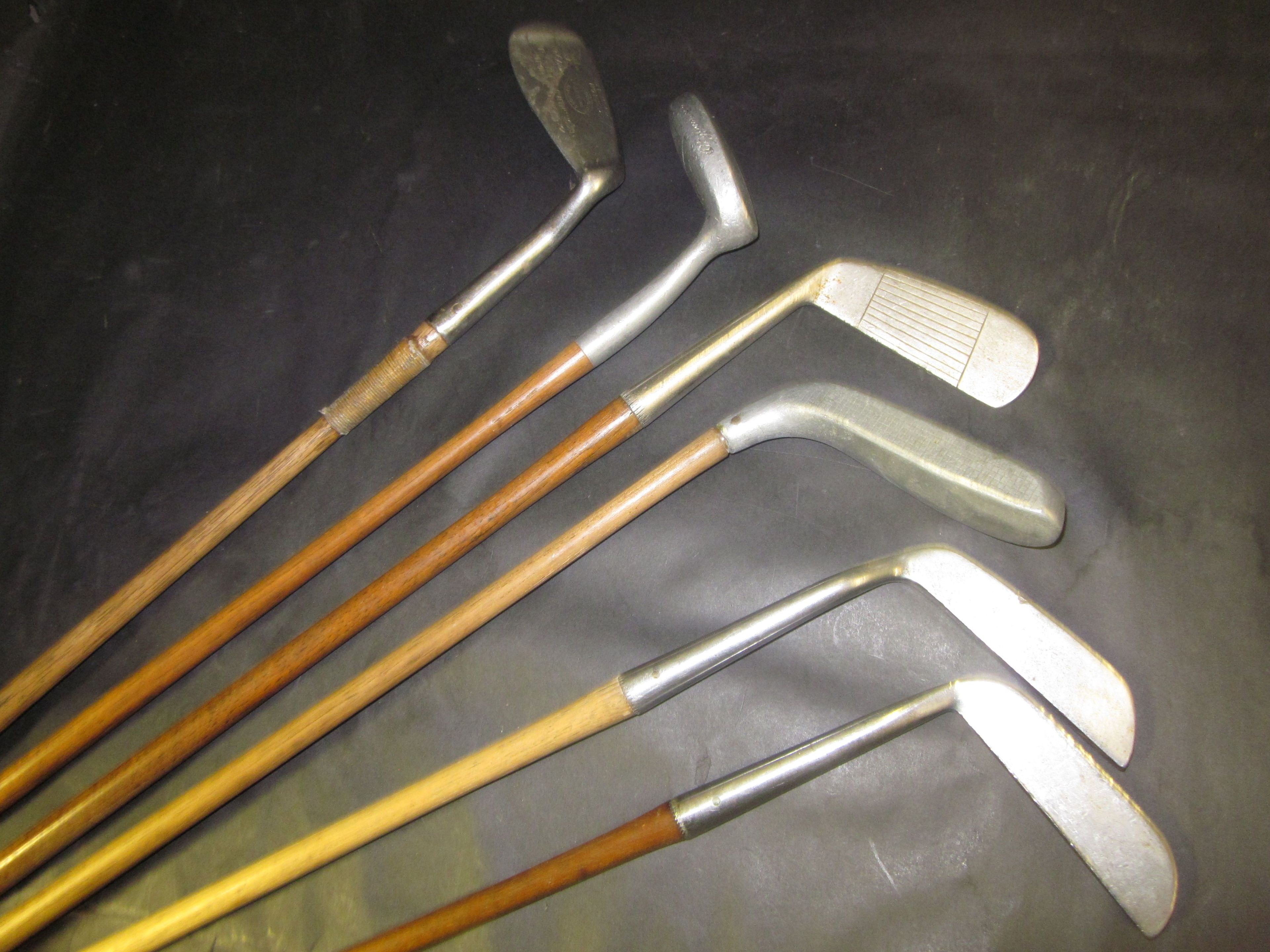 Bonhams : A collection of unusual wooden shafted putters