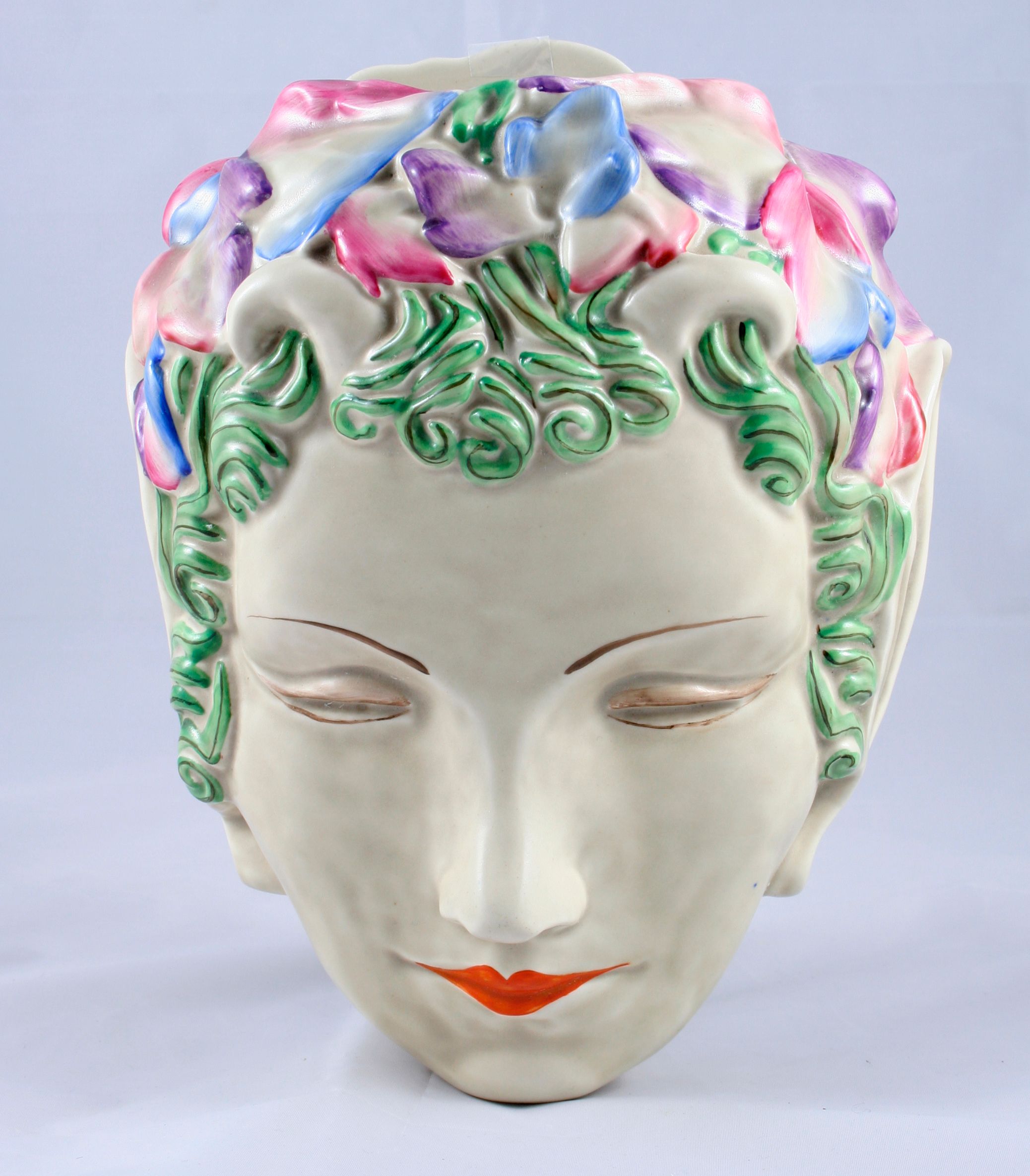 Bonhams : A Clarice Cliff 'Pan' wall pocket Circa 1935