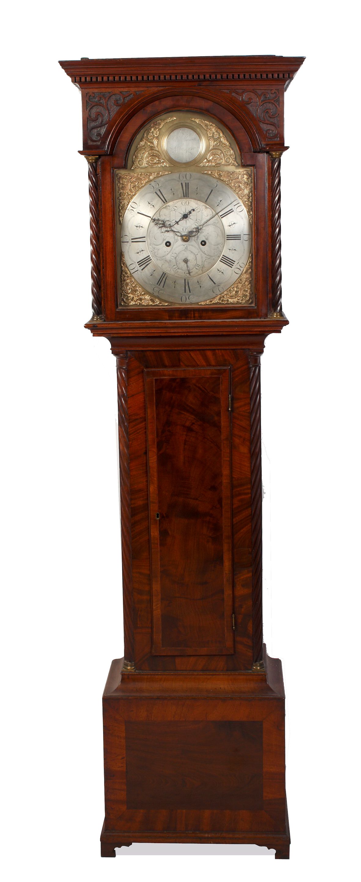 Bonhams : John Hamilton, Glasgow A late 18th Century mahogany longcase ...