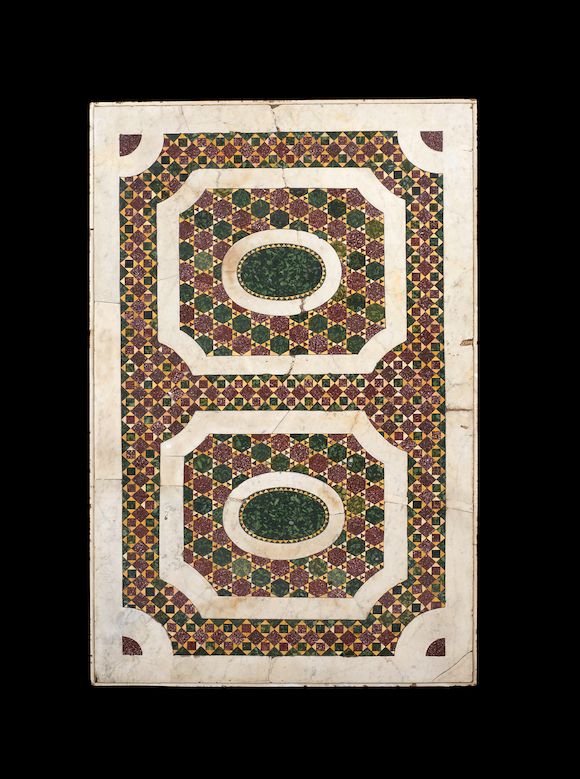 Bonhams : An Italian early 17th century Jaune de Sienne, red and green ...