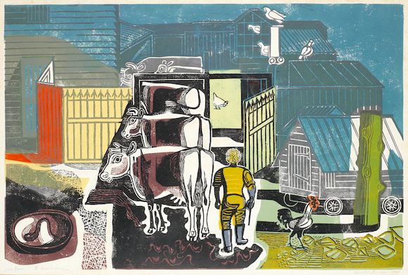 Bonhams : Edward Bawden R.A. (British, 1903-1989) Ives Farm, Great ...
