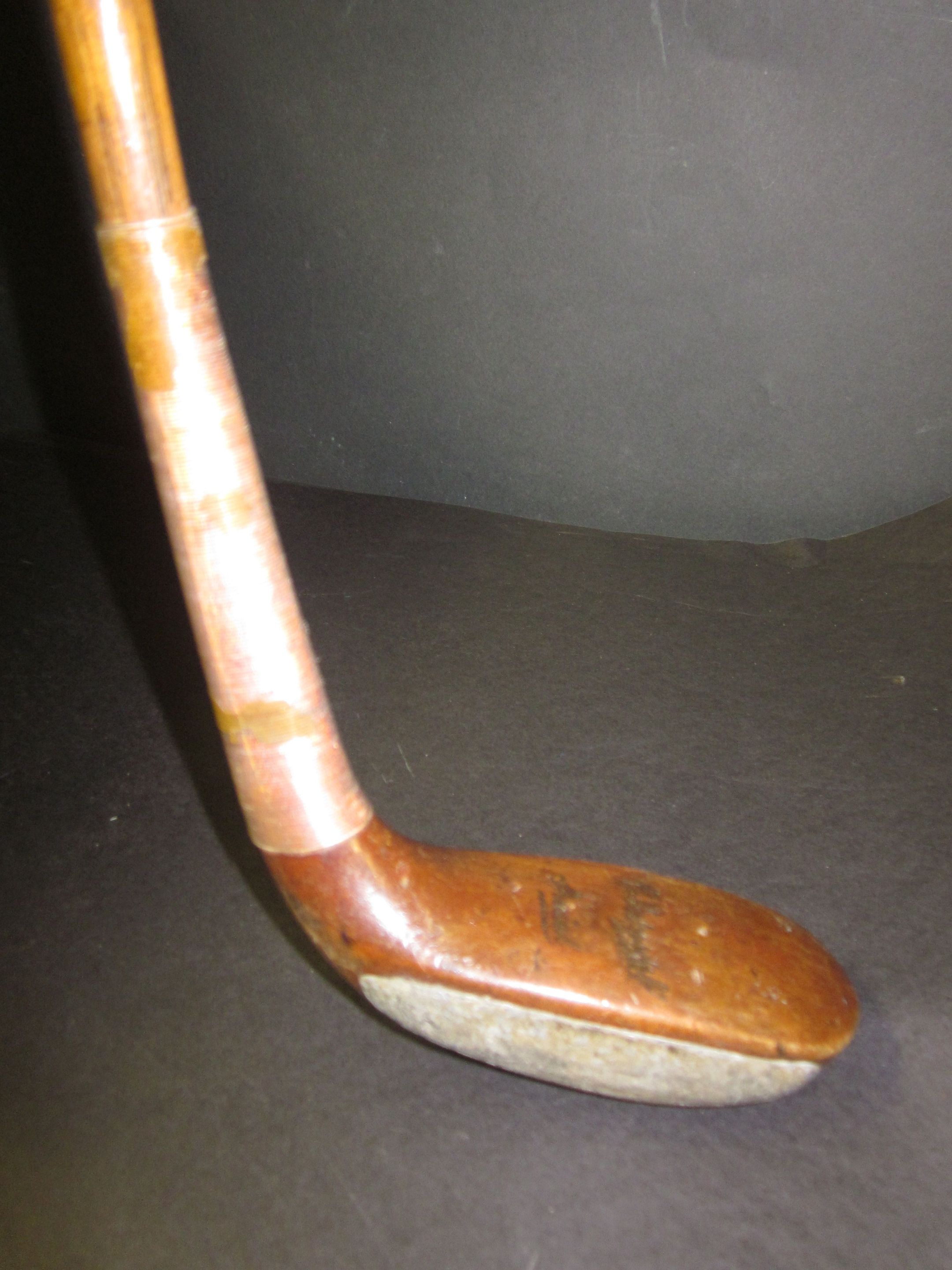 Bonhams : A 'Harrods Special' long nose style wooden shafted putter ...