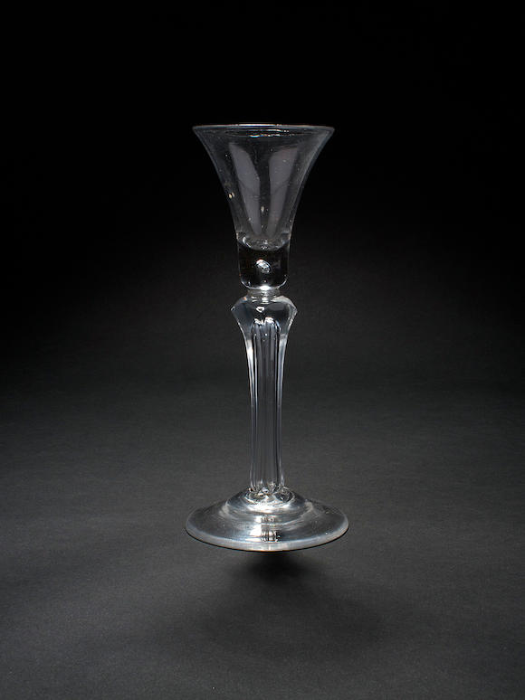 Bonhams A Pedestal Stem Wine Glass Circa 1730