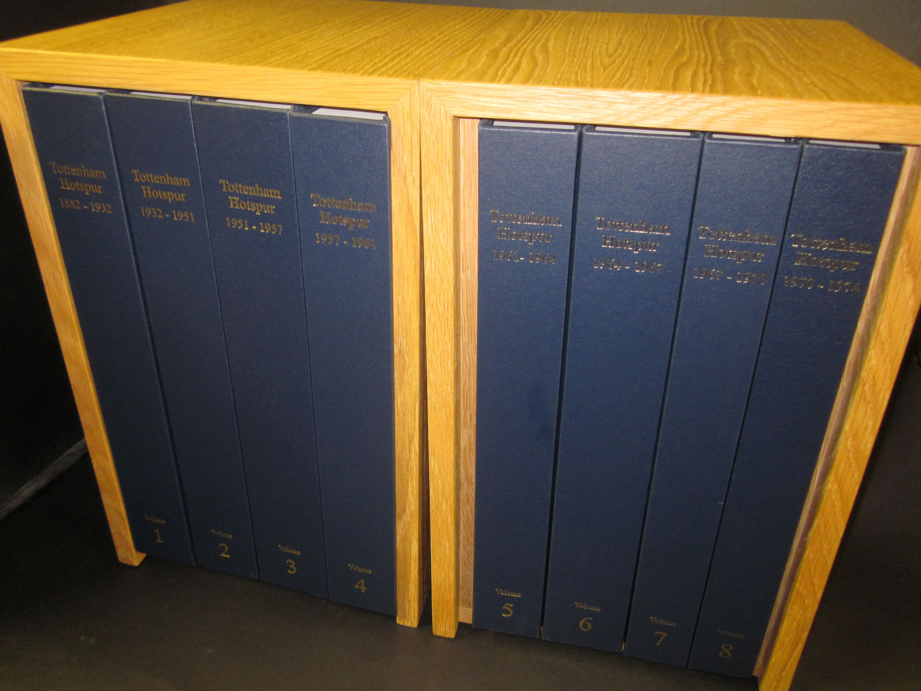 Bonhams : Tottenham Hotspurs history, 8 bound volumes with storage ...