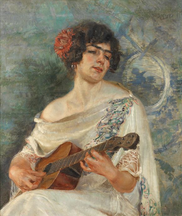 Bonhams : Ignacio Zuloaga y Zabaleta (Spanish, 1870-1945) Flamenca
