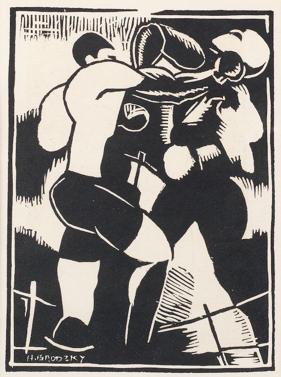 Bonhams : Horace Asher Brodzky (Australian, 1885-1969) Boxers The rare ...