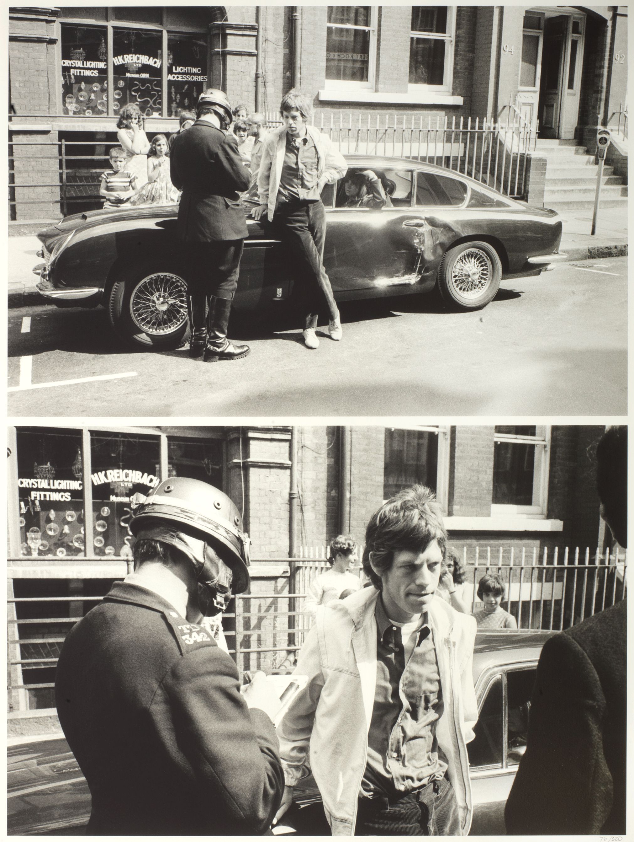 Bonhams Cars : A limited edition photo-print of Mick Jagger and his ...