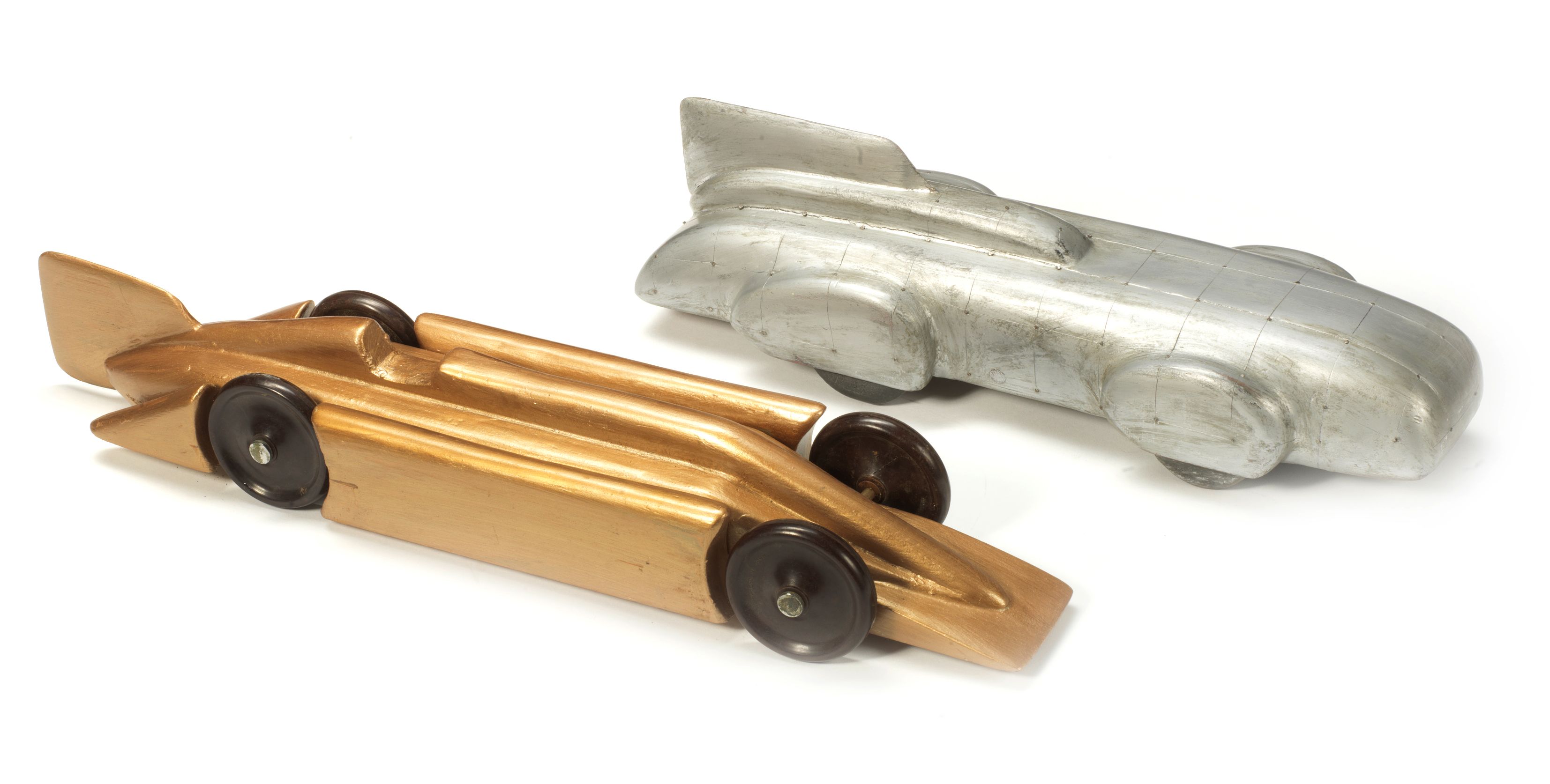 Bonhams Cars : Two 'Land Speed Record' wooden models,
