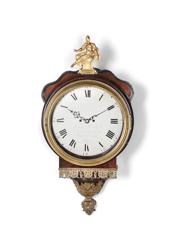 Bonhams : A fine late 18th century ormolu-mounted mahogany wall clock ...