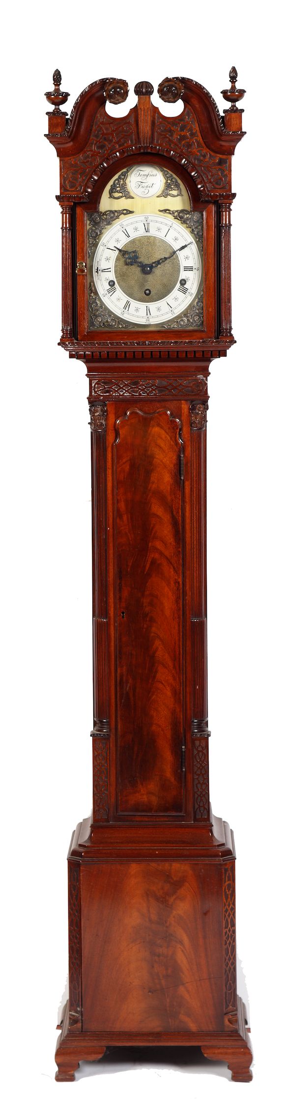 Bonhams : A 20th Century mahogany grand daughter clock, in the ...