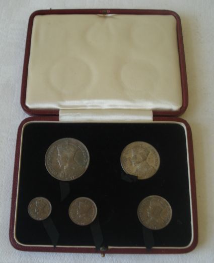 Bonhams : A 1932 silver proof set Southern Rhodesia Half Crown, two ...
