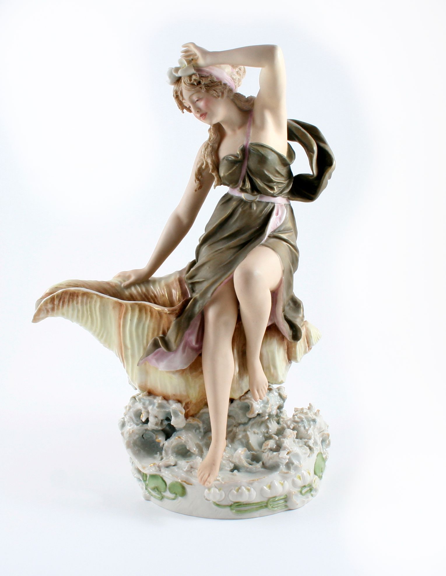 Bonhams : A Royal Dux figure of a water nymph Circa 1900-15