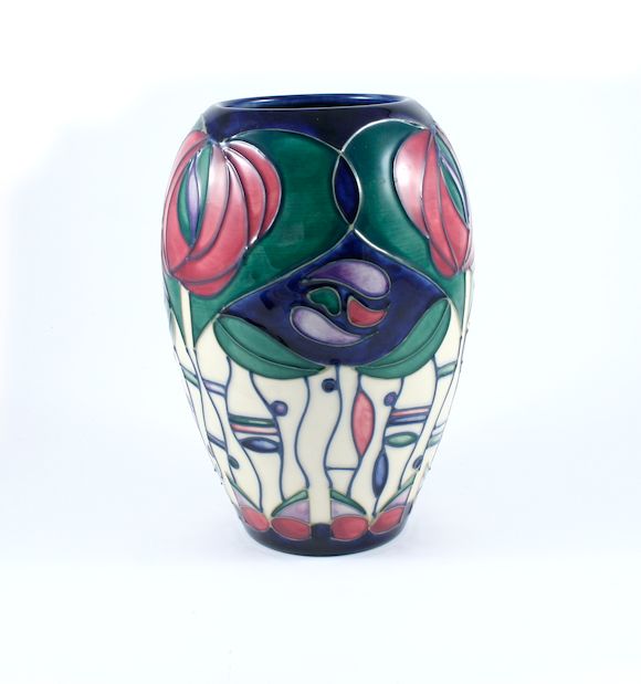 Bonhams : A Moorcroft 'Tribute to Charles Rennie Mackintosh' pattern ...
