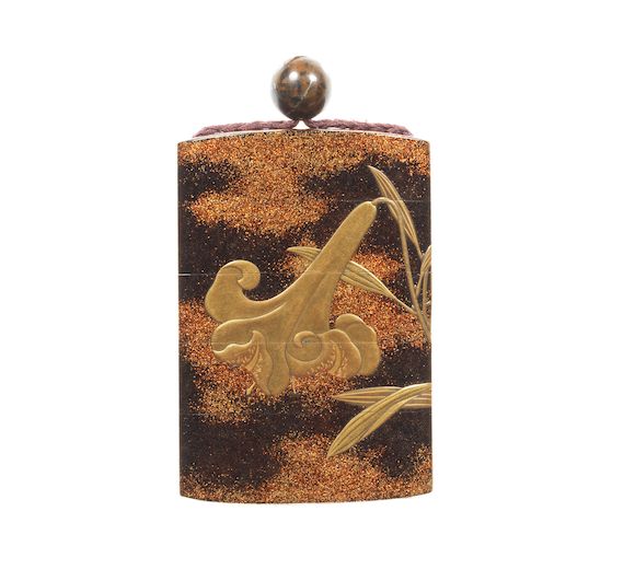 Bonhams : A lacquer four-case inro By Togi, early 19th century