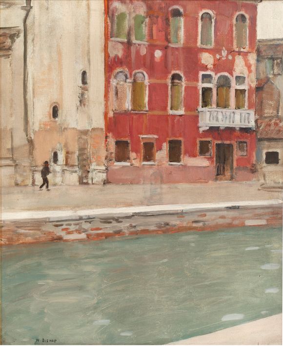 Bonhams : Henry Bishop (British, 1868-1939) Red Palazzo, Venice