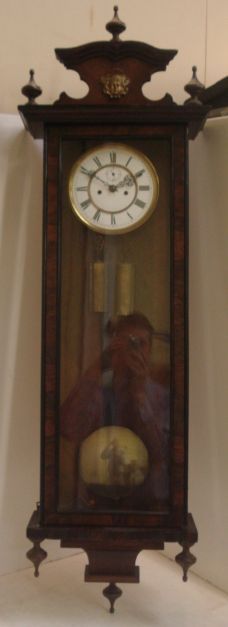 Bonhams : A Vienna style rosewood and ebonised cased wall clock, 2nd ...