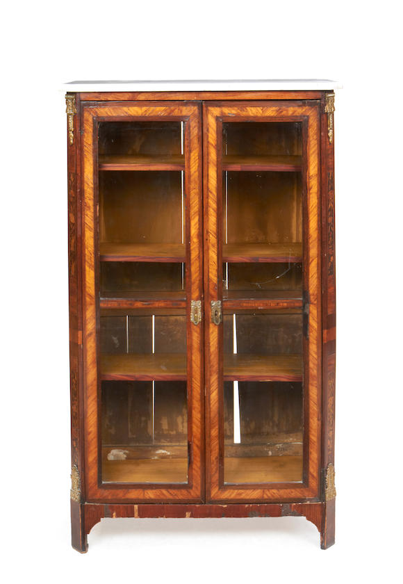 Bonhams A Louis Xvxvi Transitional Tulipwood And Amaranth Bibliothèque