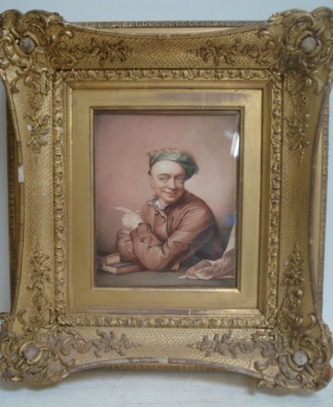 Bonhams : After La Tour (19th Century) self portrait, watercolour, 16 x ...