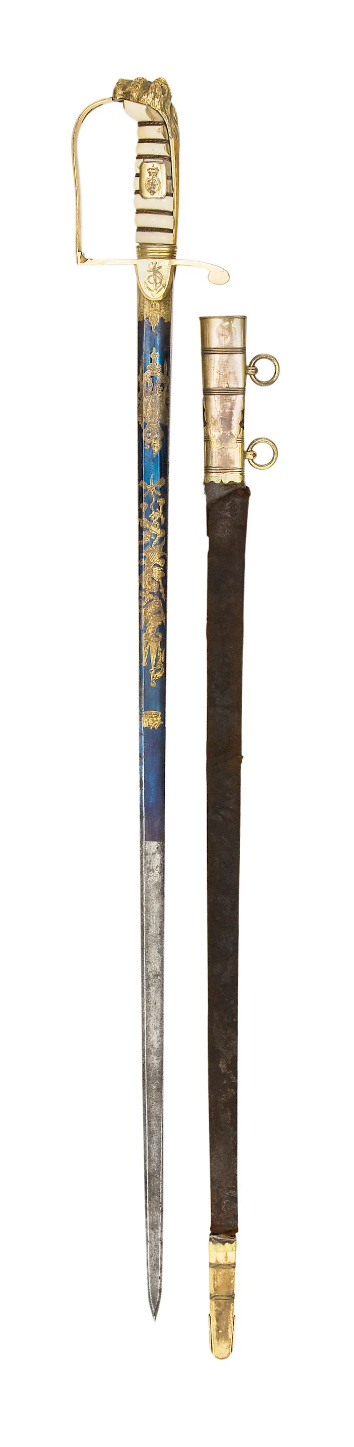 Bonhams : An Extremely Rare 1805 Pattern Naval Officer's Sword ...