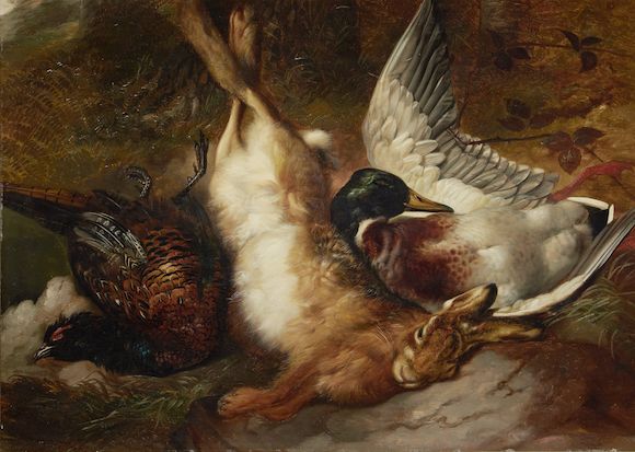 Bonhams : Walter Harrowing (British, active 1877-1904) Still life of game